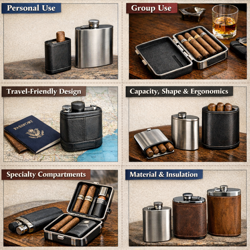 How to Pick the Ideal Cigar Flask: Size & Style Tips