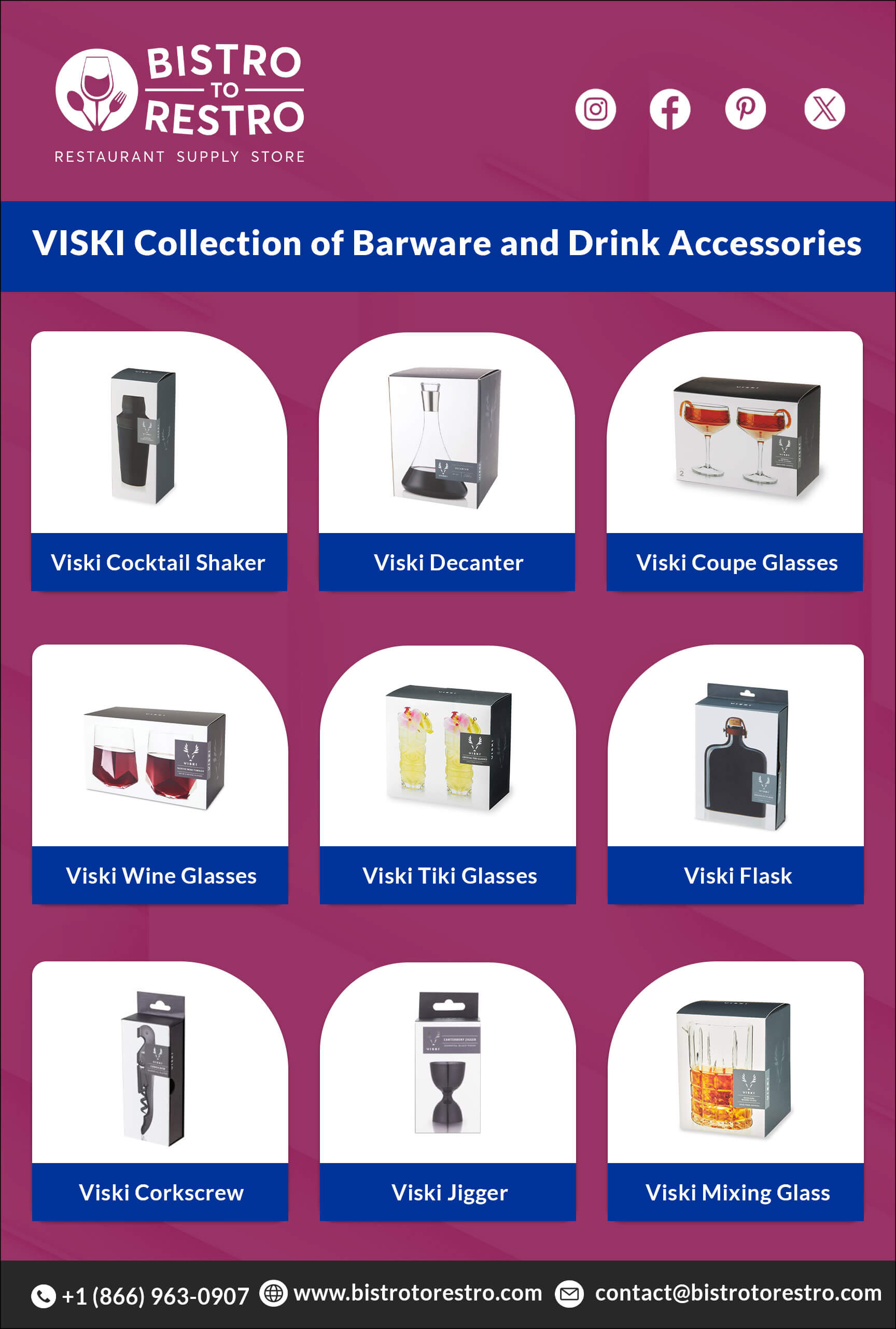 The VISKI Collection | Premium Barware & Drink Accessories